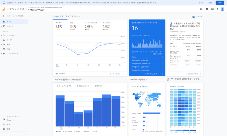 GA4 で UA のレポートを再現する方法 - Convpath